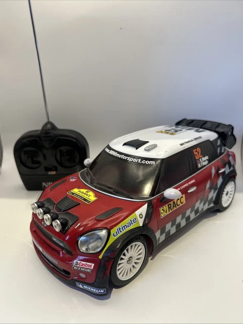 NIKKO MINI COOPER Evolution Red & White Remote Control Model Car 1 £9. ...