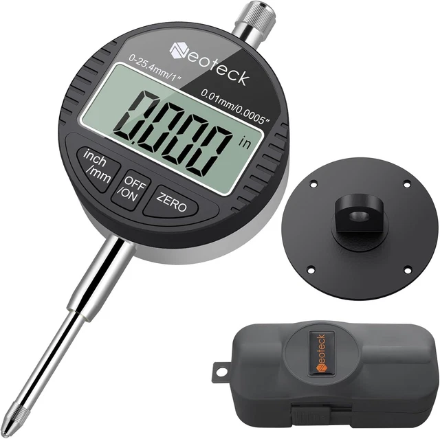 DTI DIGITAL DIAL Indicator 0.01/0.0005'' Digital Probe Indicator Dial ...