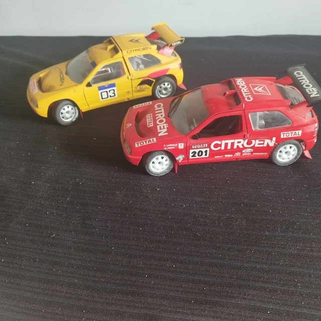 LOT: 2 VOITURES miniatures 1/18 Solido Majorette Citroën ZX rallye ...