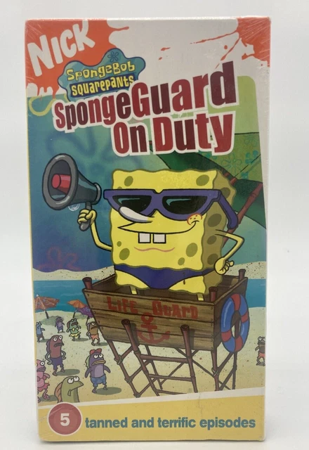SPONGEBOB SQUAREPANTS SPONGEGUARD on Duty Nick VHS- Sealed, New, Rare £ ...