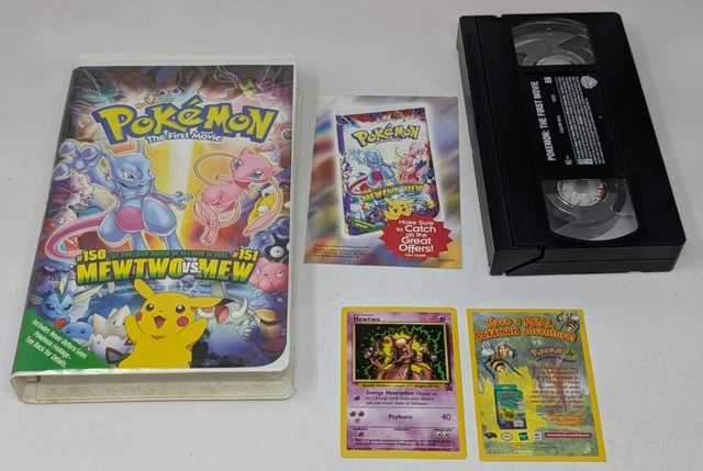 POKEMON THE FIRST Movie Mewtwo vs. Mew VHS Clamshell With Promo Trading ...