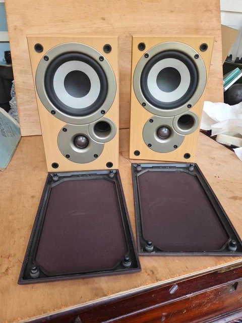 DENON MISSION SC-M50 Hi-Fi Bookshelf Speakers Wired 6 Ohms 20-50w £28. ...