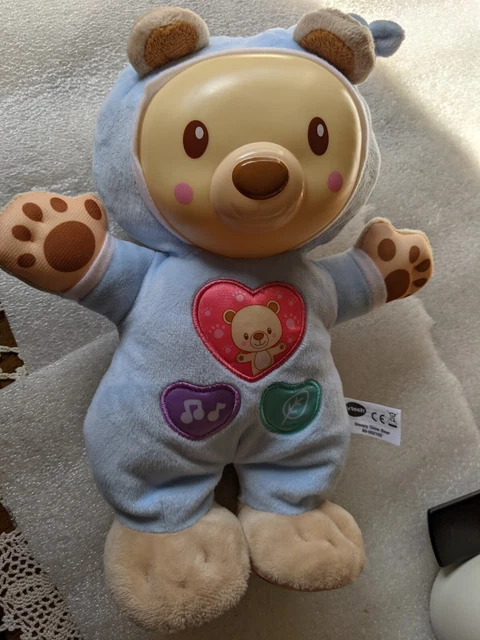 VTECH SLEEPY GLOW BEAR Musical Plush SOFT TOY Music & Light LULLABY ...