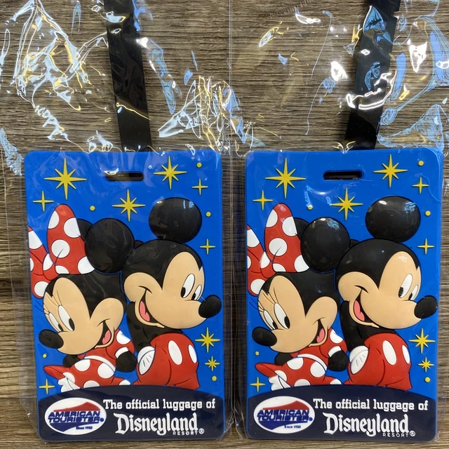 DISNEY X AMERICAN Tourister MICKEY & MINNIE MOUSE Luggage Tags Set of ...