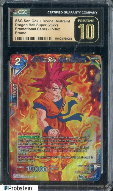 2022 DRAGON BALL Super SSG Son Goku Divine Restraint FOIL P362 CGC 10 ...