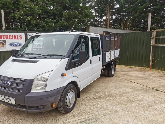 FORD TRANSIT TIPPER with cage t350 one council owner from new £7,950.00 ...