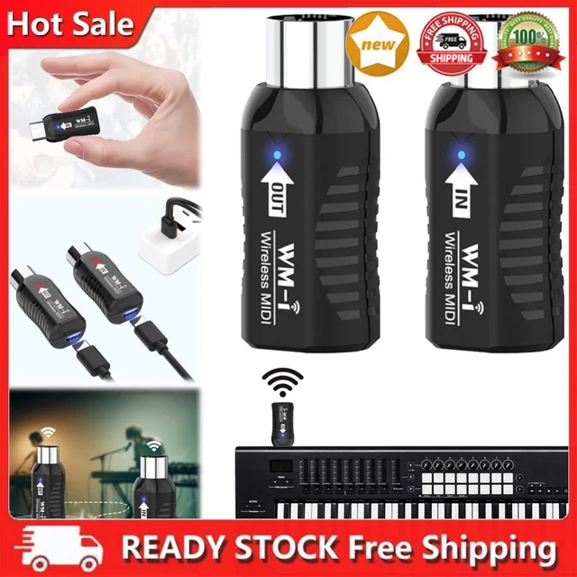 WIRELESS MIDI ADAPTER Ultra Low Latency Midi Wireless System for ...
