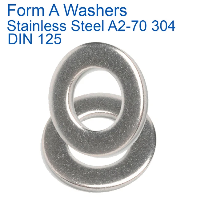 FORM A FLAT Washers Stainless Steel M2 M3 M4 M5 M6 M8 M10 M12 M14 M16 M20 M24 £3.69 - PicClick UK