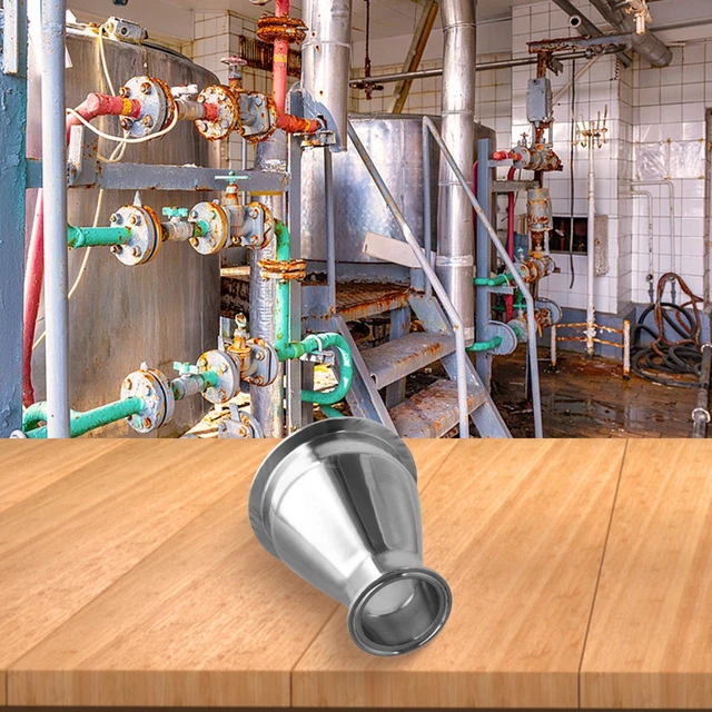 TRI CLAMP STAINLESS Steel Reducer 4 Inch to 2 Inch for Sanitary Systems ...