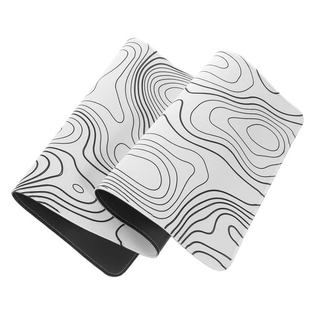 50 PCS GAMING Mouse Pads Elastic Hair Bands Black White Mousepad $24.45 ...