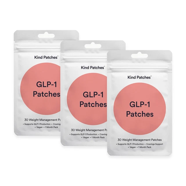 KIND PATCHES GLP-1 Patches with L Glutamine Berberine Chromium ...