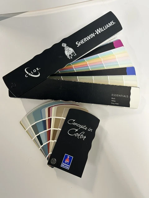 SHERWIN-WILLIAMS COLOR PAINT Sample Swatch Fan Deck Bundle 2011 1500 ...