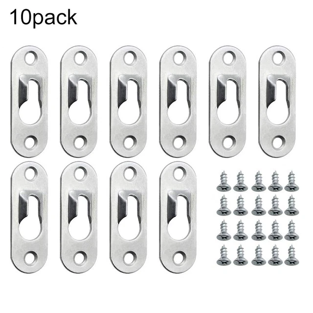 TWO HOLE HEAVY Duty Keyhole Hangers for Shelves and Cabinets Set of 10 ...