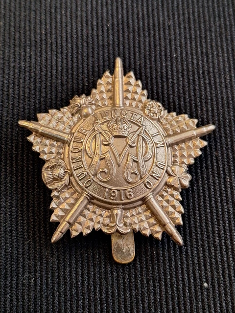 GUARDS MACHINE GUN Battalion Ww1 Cap Badge In White Metal On Slider ...
