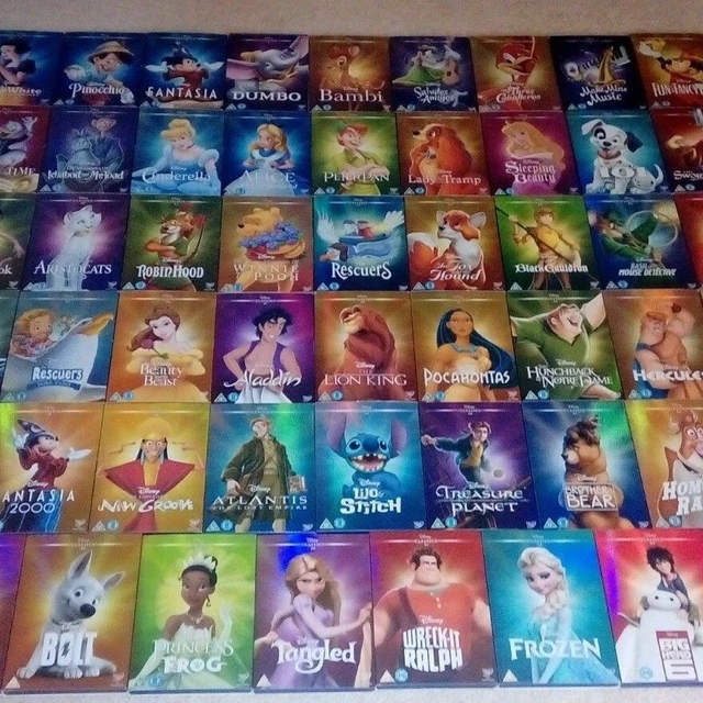VARIOUS DISNEY DVD Blu Ray and O Ring Slipcover | Pixar 3D FREE POST £3 ...