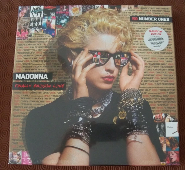 MADONNA &FINALLY ENOUGH Love 50 Number Ones" 6Lp Deluxe Box Set Rainbow ...