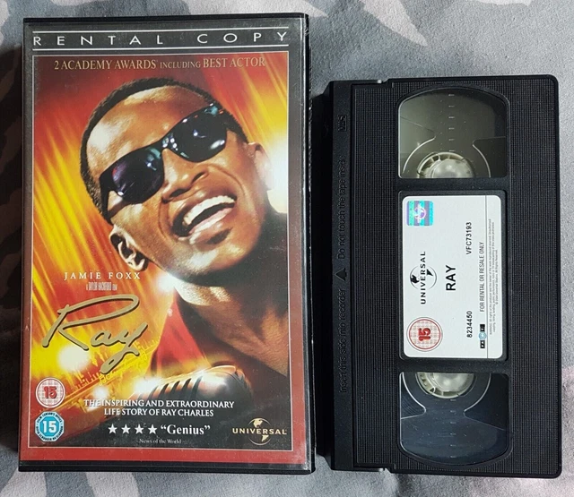 RAY CHARLES (VHS) BIG BOX - Jamie Foxx + Kerry Washington + Terrence ...