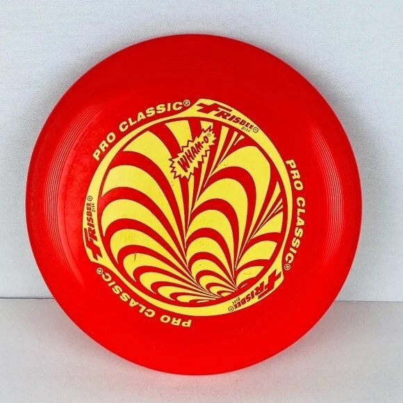 WHAM-O FRISBEE PRO Classic Disc Red Yellow Outdoor Fun $15.00 - PicClick