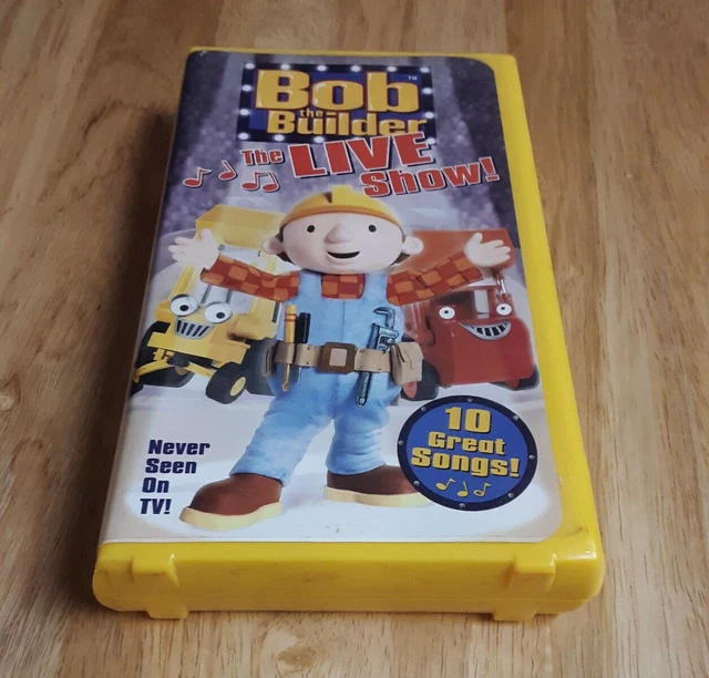 BOB THE BUILDER The Live Show! VHS VCR Video Tape Used Music $11.87 ...