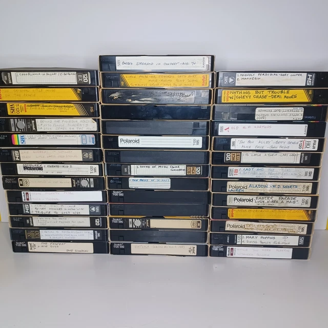 40 VHS LOT Commercials Movies TV Shows 1980s MTV Concerts I Love Lucy ...