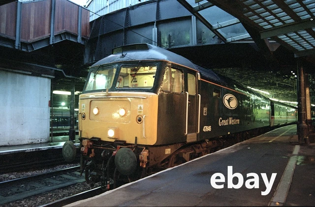 35MM COLOUR RAILWAY Negative Class 47 47846 at London Paddington £2.70 ...