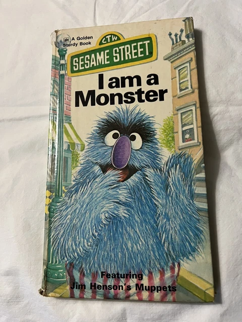 SESAME STREET GOLDEN Sturdy Book I Am A Monster 1976 Vintage £7.89 ...