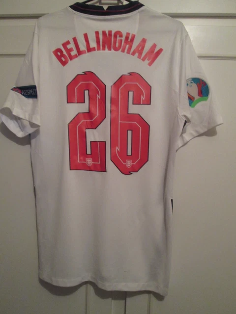 ENGLAND STADIUM BELLINGHAM Euro 2020 Final Home Football Shirt Small ...