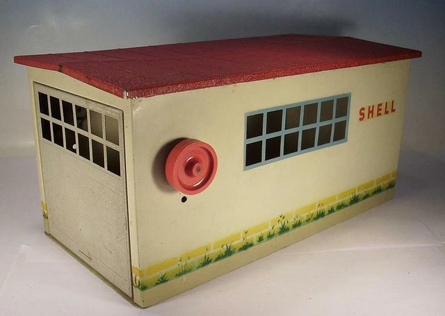 KIBRI BLECH SHELL Garage für Blech Modellautos 25cm aus den 50er Jahren ...