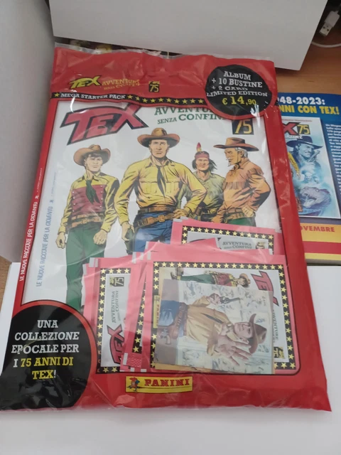TEX 75 ANNI - Album Figurine Panini Con 10 Bustine + 2 Limited Card ...