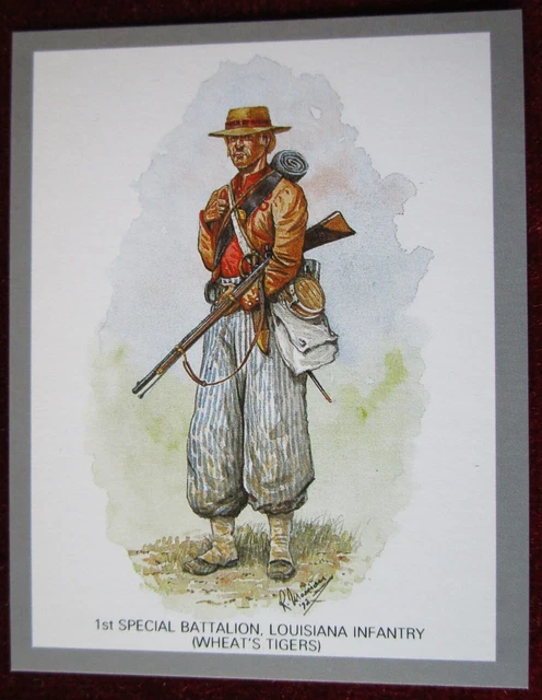 UNIFORMS OF THE AMERICAN CIVIL WAR - Card #16 - LOUISIANA INFANTRY ...