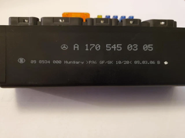 MERCEDES SLK R170 K40 Engine Management Relay A1705450305 230K £83.92 ...