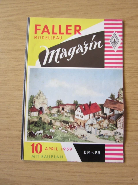 FALLER MODELLBAU MAGAZIN Heft 10 April 1959 Bundesbahn Modellbau ...