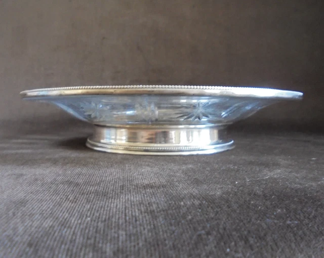 PRESENTOIR BACCARAT COMPOTIER . Argent massif. GRUHIER J : 1897 art ...
