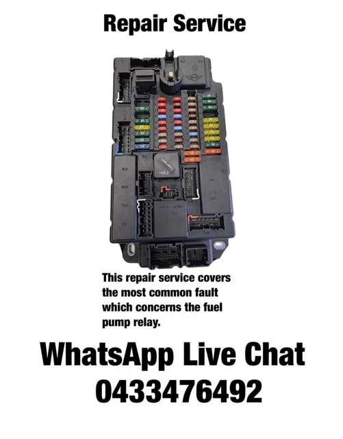 MINI COOPER R56 Fuel Pump Relay Fault Fuse Board Repair 2007-2017 Jbe ...