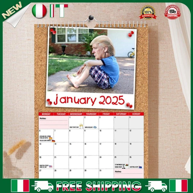 A# KID TRUMP/DONALD Trump Calendars 12 Month Wall Calendars Hanging ...