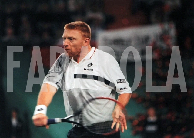 FOTO VINTAGE TENNIS Becker Coppa Grande Slam Monaco 12/1995 stampa ...