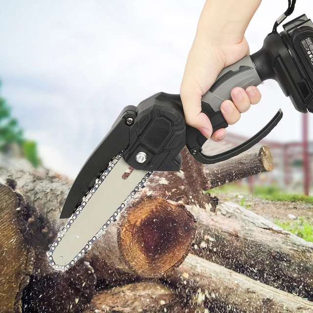 6-INCH MINI CHAINSAW wood cutting One-handed chain saw550W power 2 ...