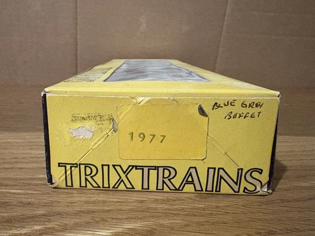 TRIX TRAINS 1977 Blue And Grey Buffet Coach Near Mint Boxed £63.10 ...