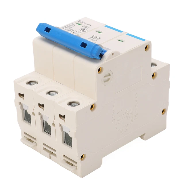 DIN RAIL MOUNT Circuit Breaker 3P Miniature Circuit Breaker DIN Rail Mount EUR 16,81 - PicClick FR