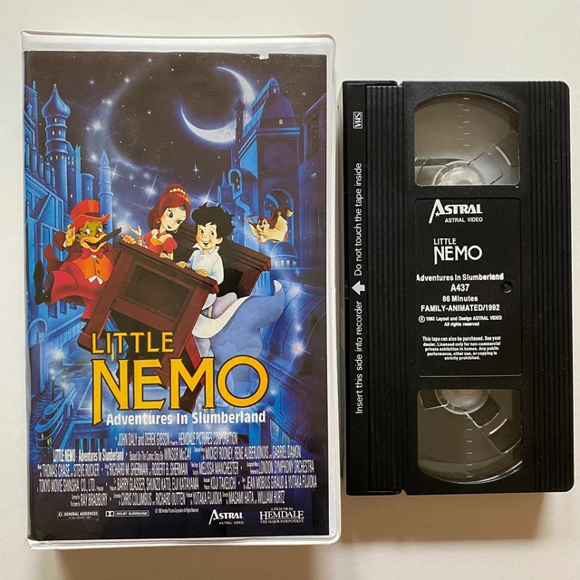 LITTLE NEMO - Adventures in Slumberland (VHS, 1993) Animated Cartoon ...