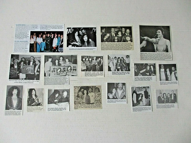 ALANNAH MYLES ORIGINAL magazine clippings LOT of 17 rare 1980 - 1990 ...