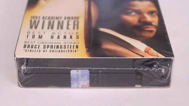 PHILADELPHIA VHS TAPE Tom Hanks Denzel Washington Sealed New Old Stock ...
