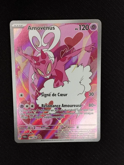 CARTE POKÉMON AMOVÉNUS 180/167 EV6 Mascarade Crépusculaire EUR 15,00 ...