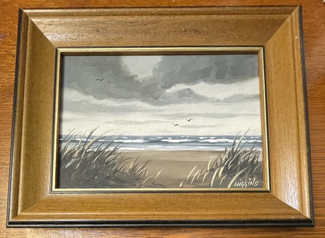 NEW ZEALAND ARTIST Colin Higgins Brighton Beach Seascape Ocean Oil ...