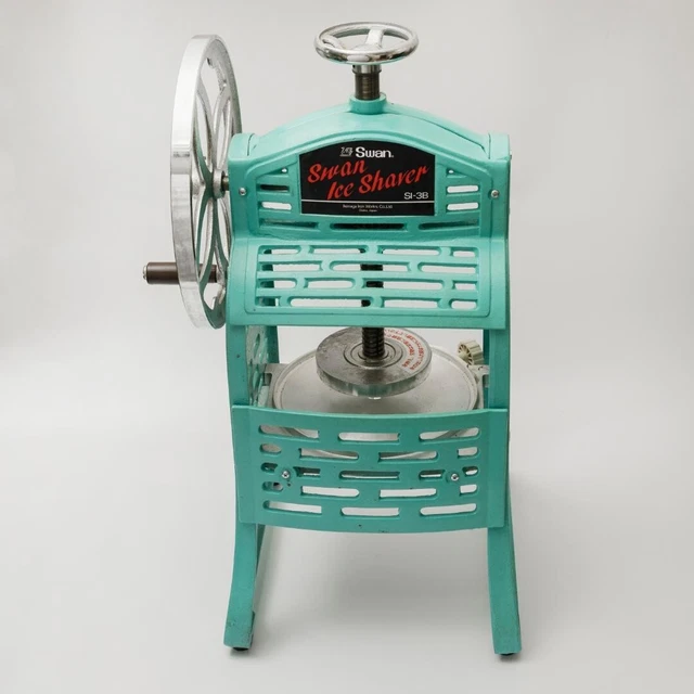 SWAN NOSTALGIC CAST-IRON Professional Shaved Ice Shaver Kakigori Japan ...