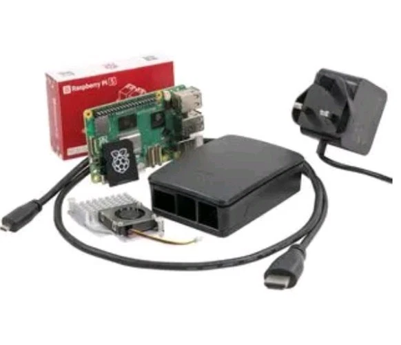 RASPBERRY PI 5 16GB Desktop Starter Kit Black WITH PSU CASE COOLER ...