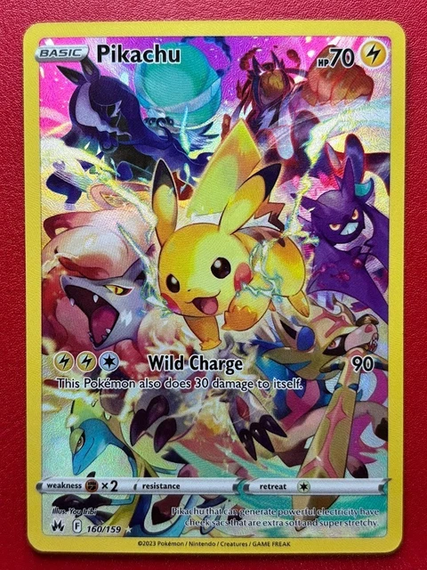 PIKACHU - 160/159 - Secret Rare, Crown Zenith - Pokemon Card - NM $49. ...
