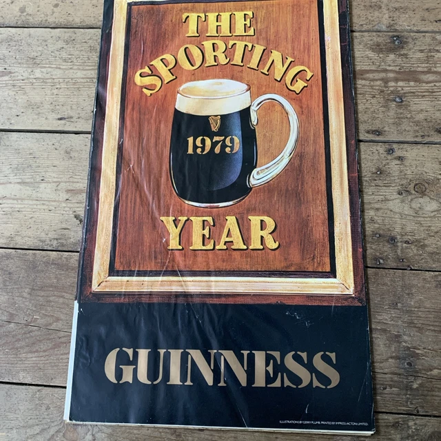 VINTAGE 1979 Guinness The Sporting Year Calendar Rare! Memorabilia ...