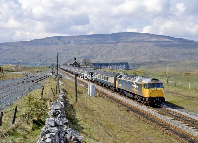 ORIGINAL MEDIUM FORMAT slide BR Diesel loco Class 47 no.47413 +rights ...