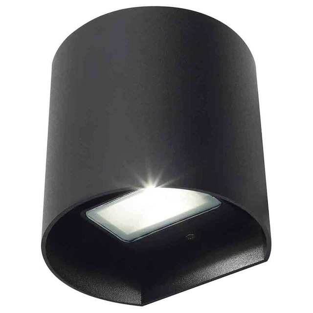 STANLEY WALL LIGHT Circular 6 Watt LED Outdoor IP54 Fitting - Black ...